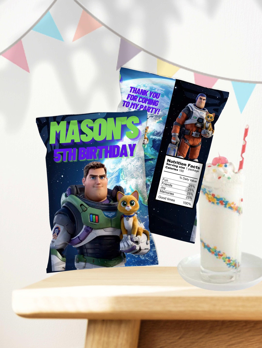 Lightyear, Lightyear Chip Bag, Lightyear Birthday, Lightyear Party ...