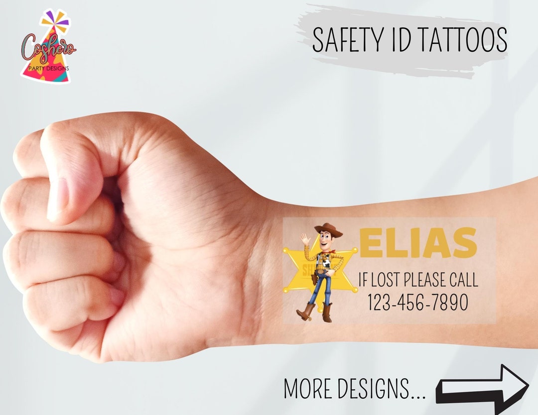 The Child Safety Tattoos, Safety ID Tattoos, Emergency Contact Tattoos ...