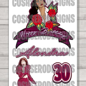 Selena, Selena Cake Topper, Selena Banner, Selena Birthday, Selena ...