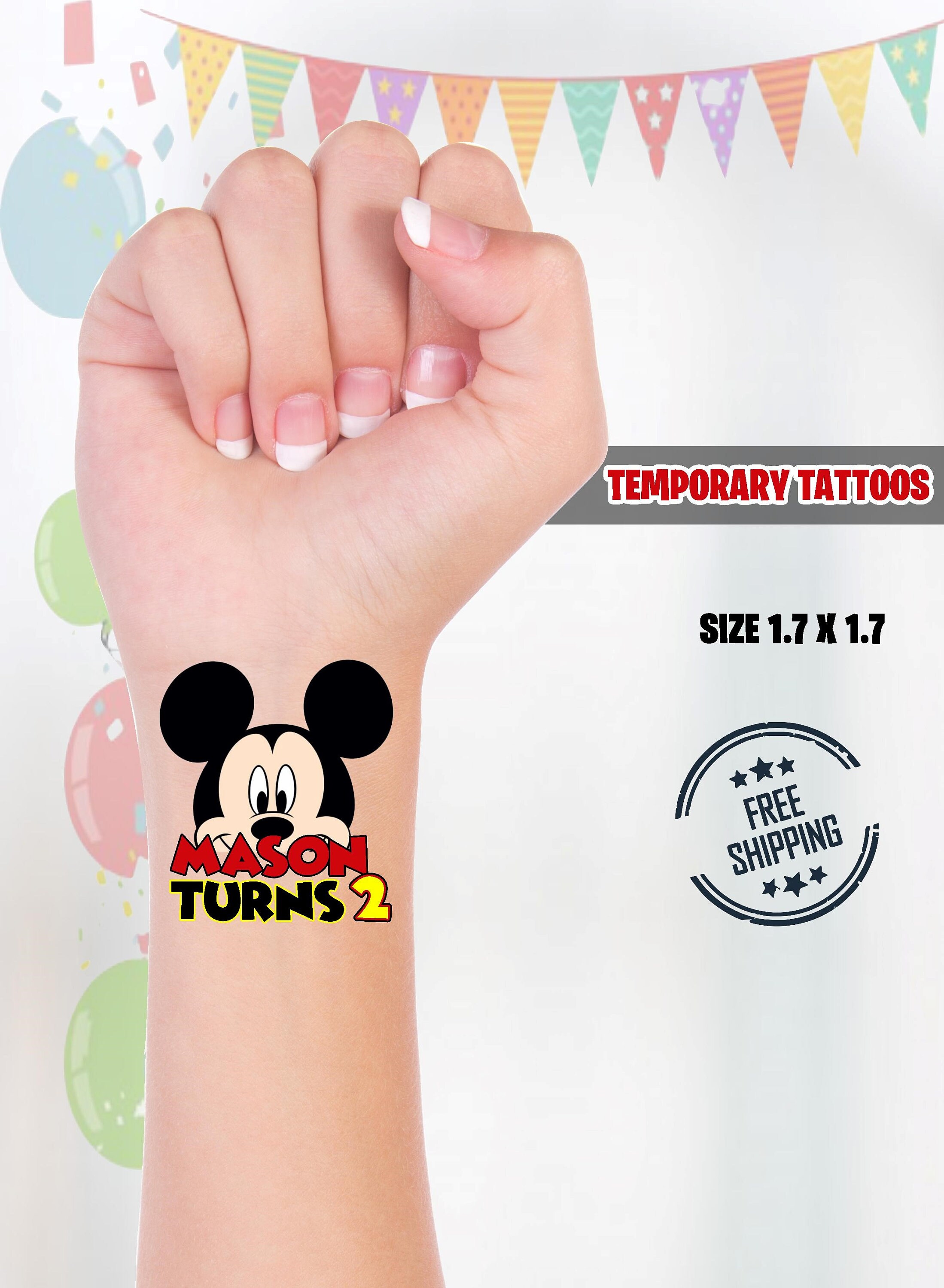 Mickey Mouse Hand Tattoos