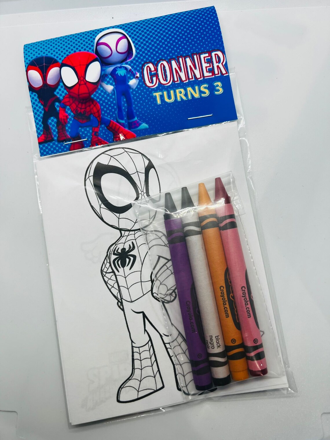 Spidey Mini Coloring Pages and Crayons Spidey Birthday Party - Etsy
