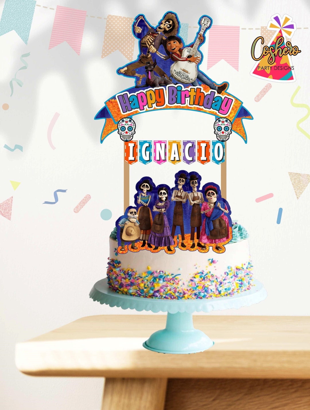 Kids Birthday Cake Topper, Personalized Cake Topper, Birthday Party ...