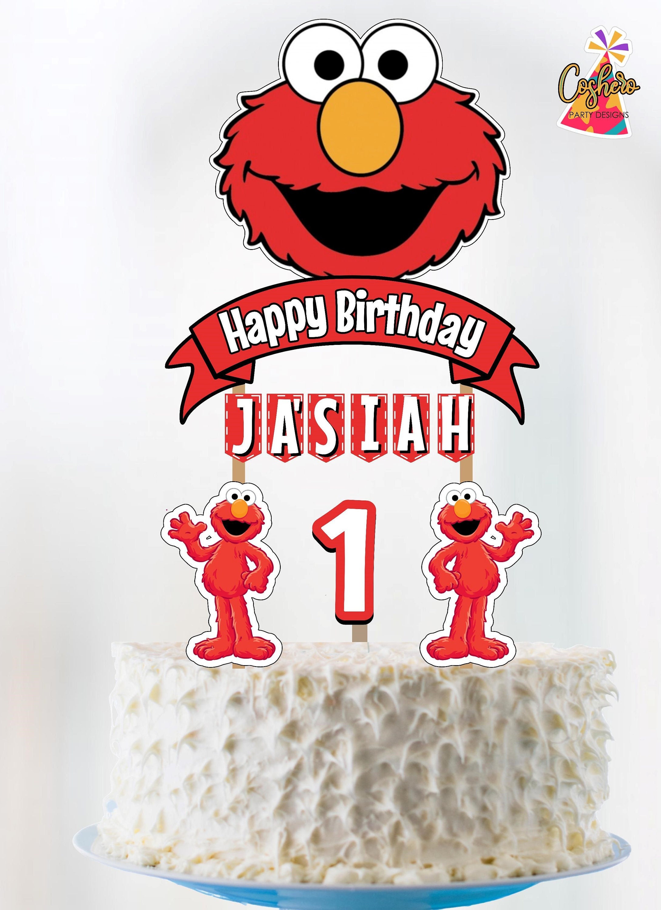 Fondant Elmo Cake Topper