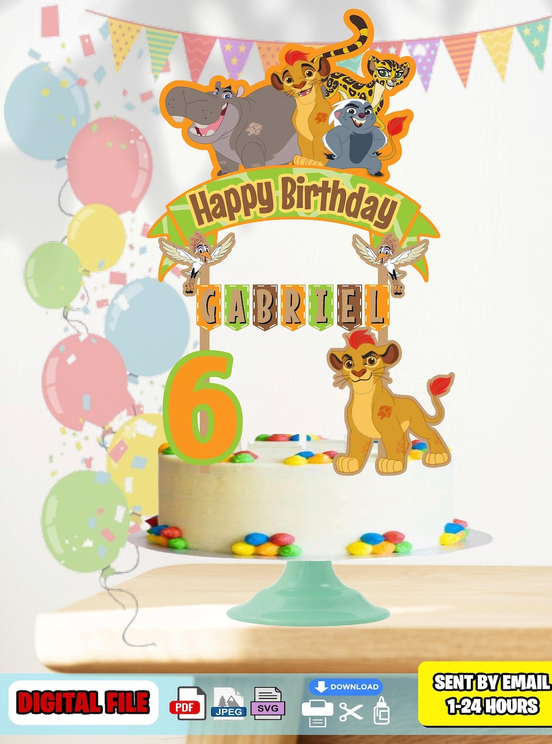 The Lion Guard Cake Topper, the Lion Guard Birthday, the Lion Guard ...
