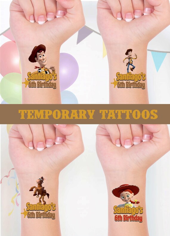Kids Birthday Tattoos Woody Tattoos Toy Story Tattoos Woody - Etsy