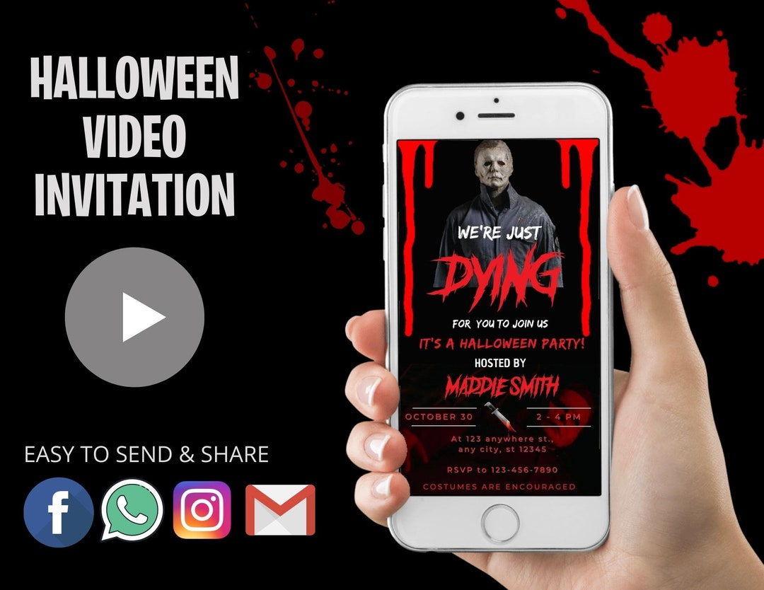 Horror Birthday Invitation, Killer Party Invitation, Killer Party ...