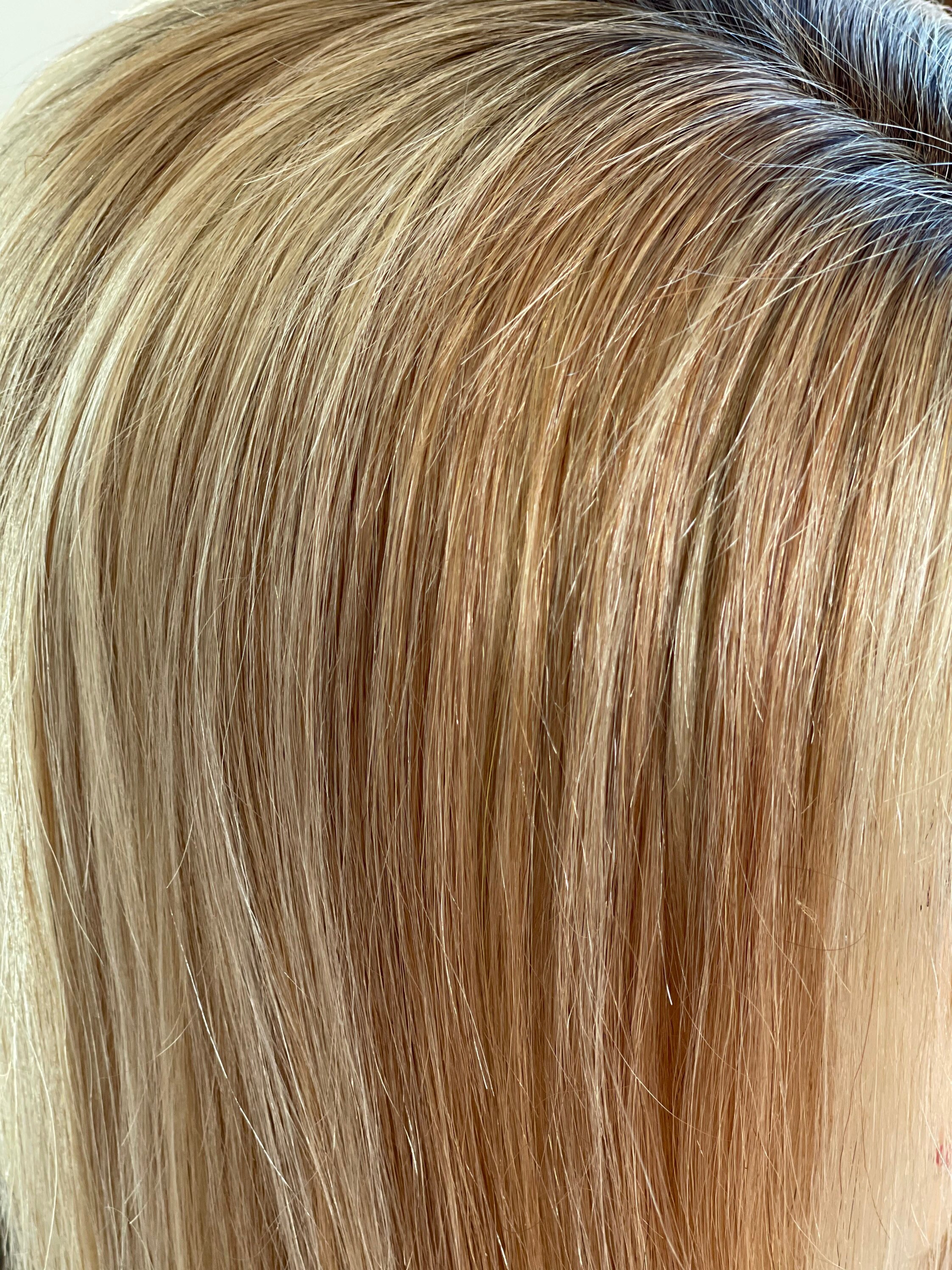 HUMAN HAIR TOPPER or Hair System Clip Topper Color Light Mix - Etsy