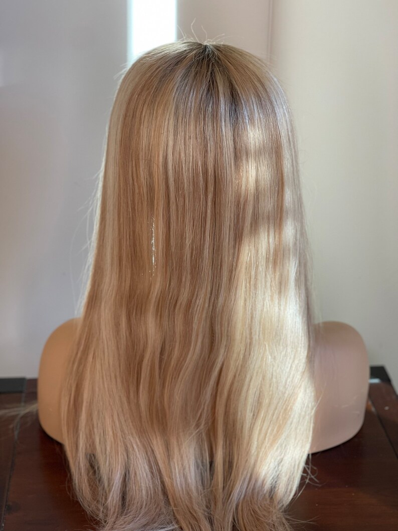 HUMAN HAIR TOPPER or Hair System Clip Topper Color Light Mix - Etsy