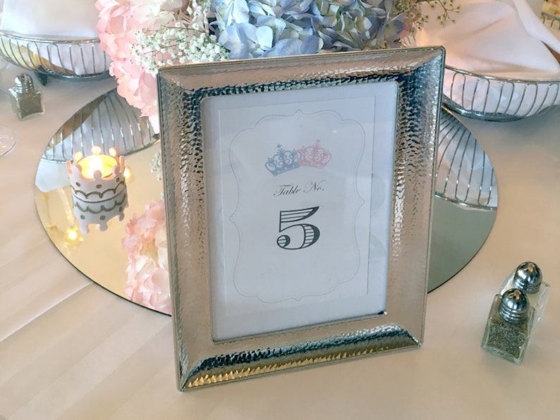 DIY Printable Crown Baby Shower Table Numbers Digital File - Etsy