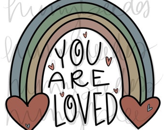 You Are Loved PNG, Happy Valentine's Day, Valentine Design File for ...