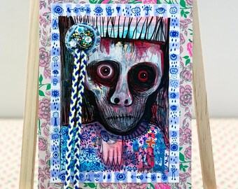 Original Mixed Media and Embroidery Art by Ray Dust by RayDustArt