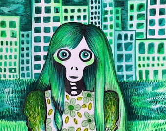 Original Mixed Media and Embroidery Art by Ray Dust by RayDustArt