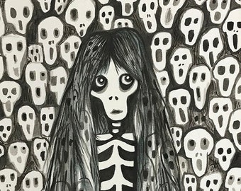 Original Mixed Media and Embroidery Art by Ray Dust by RayDustArt