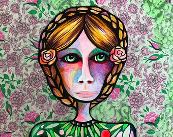 Original Mixed Media and Embroidery Art by Ray Dust by RayDustArt