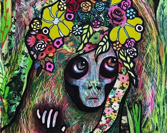 Original Mixed Media and Embroidery Art by Ray Dust by RayDustArt