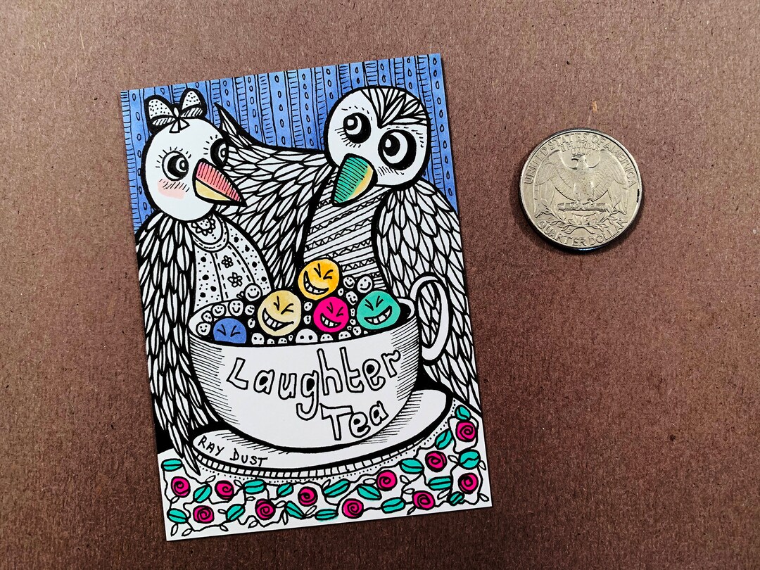 Original Art 2.5x3.5. Small Pen and Ink - Etsy