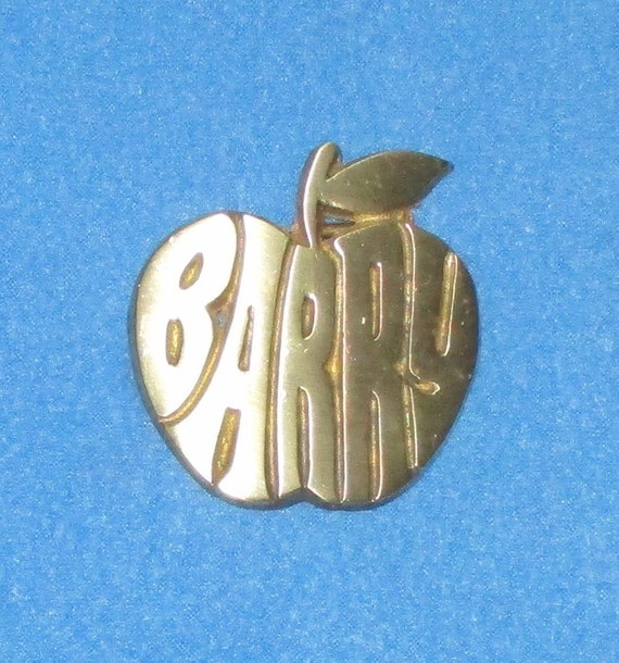 Vintage 1980's SOLID BRASS BARRY Name Belt Buckle Country | Etsy