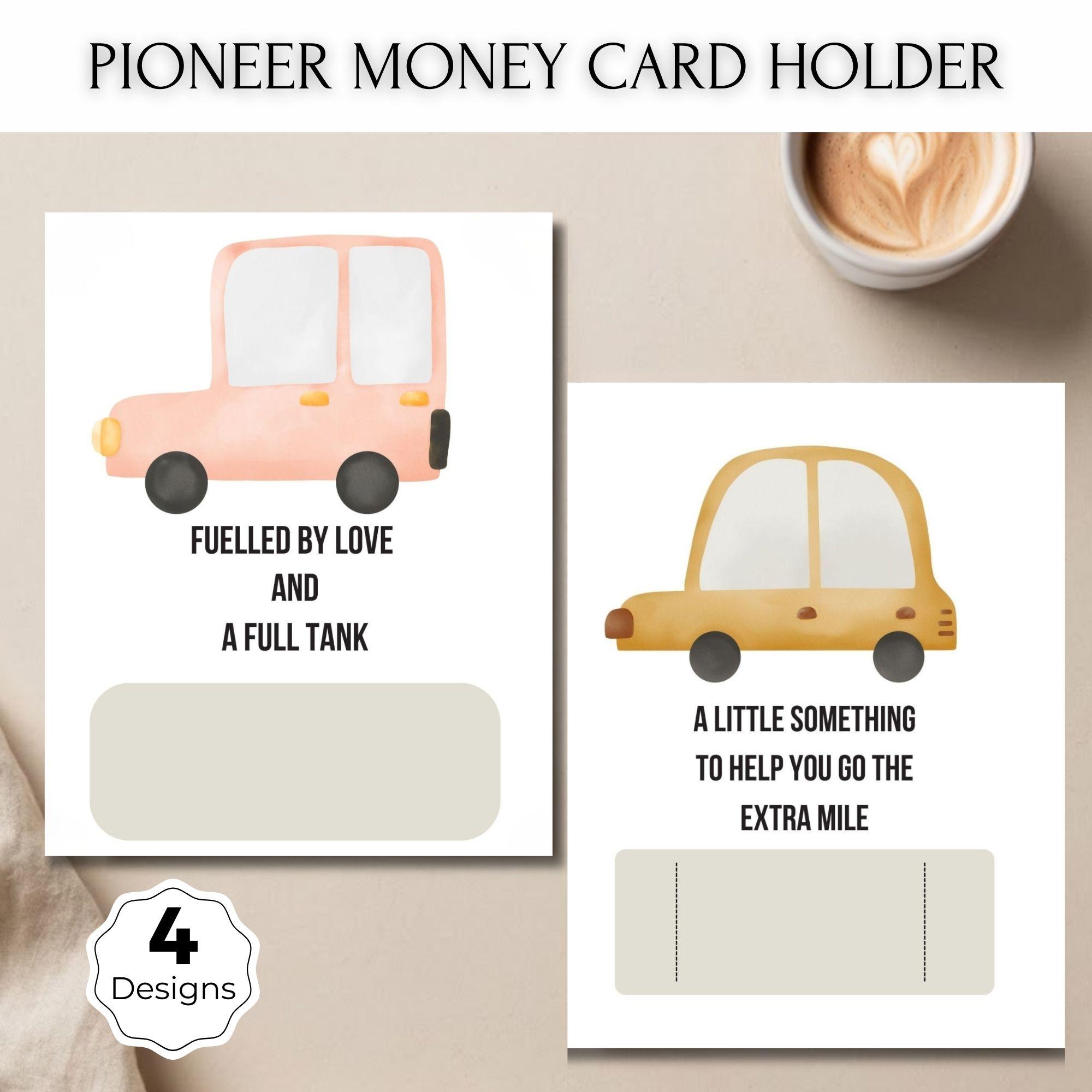 JW Pioneer Fuel Gift Card Printable, Gas Money Holder Set of 4 PDF - Etsy