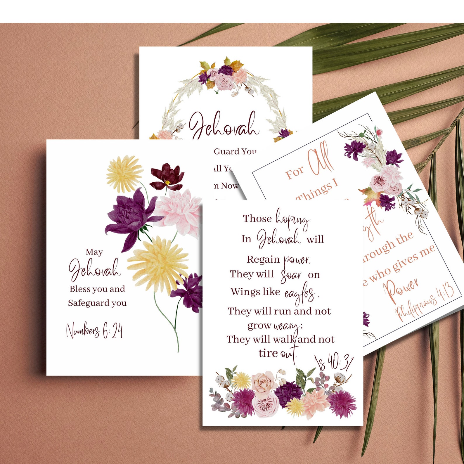 Bible Verse Printable Card Scripture Gifts Downloadable - Etsy