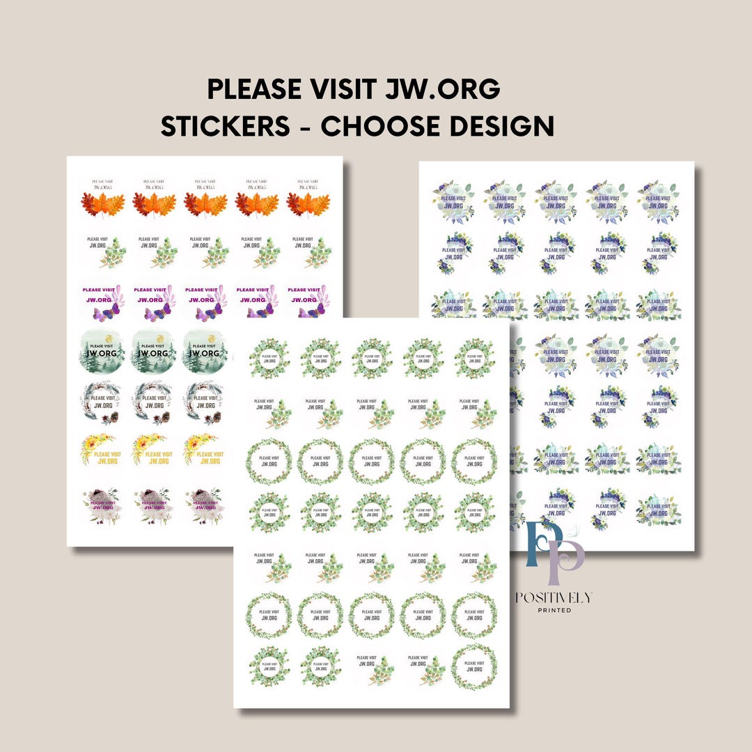 JW Stickers, Letter Writing Stationery, Ministry Supplies, Gift for ...