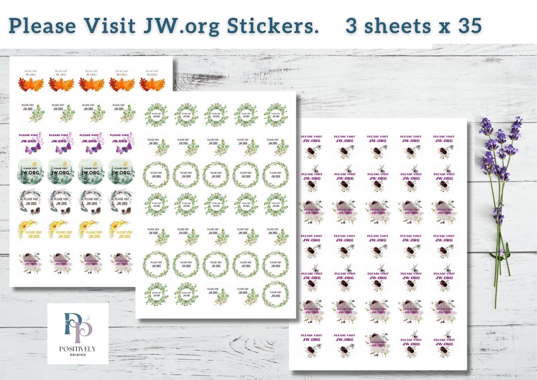 JW Stickers, Letter Writing Stationery, Ministry Supplies, Gift for ...
