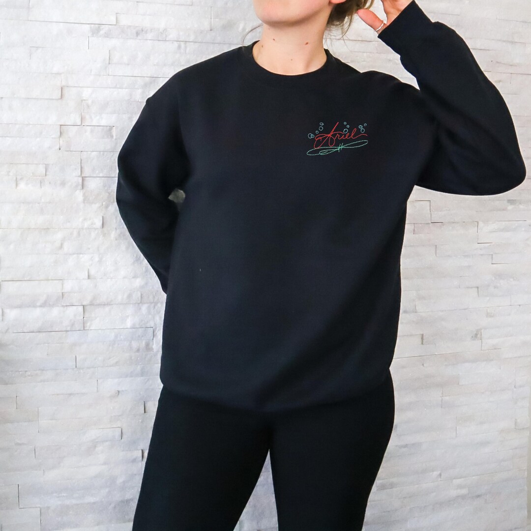 Ariel Autograph Embroidered Crewneck Sweatshirt | Disney World ...
