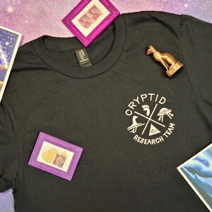 Cryptid Research Team Embroidered Tee Unisex and Women's | Etsy