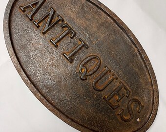 Antique Cast Iron Sign - Etsy UK