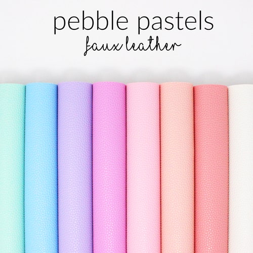 Plain Color Faux Leather Sheet Bundles 8pcs/setvegan Leather | Etsy