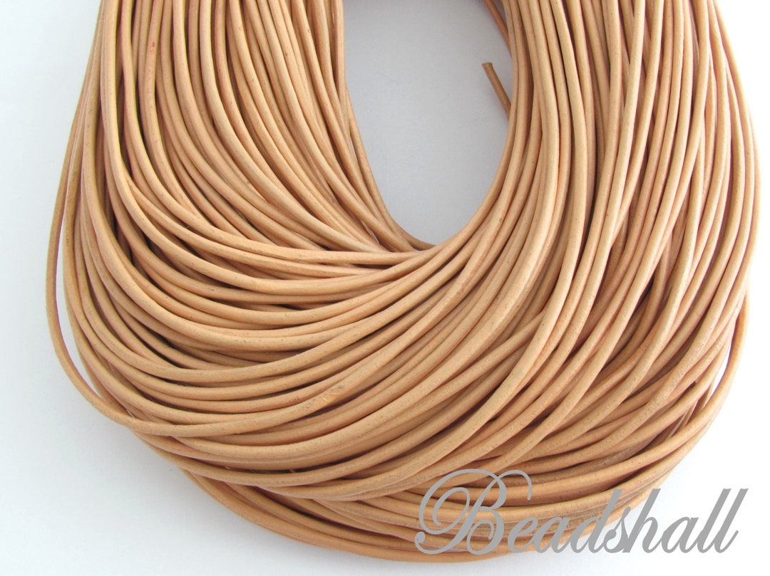 Grundpr. 1m0,95 Euro /2 Meter Lederband Rund 2 Mm Camel - Etsy