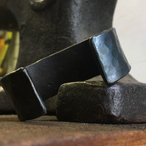 Iron Cuff Bracelet- Wide Iron Anniversary Gift for Men/women - Etsy