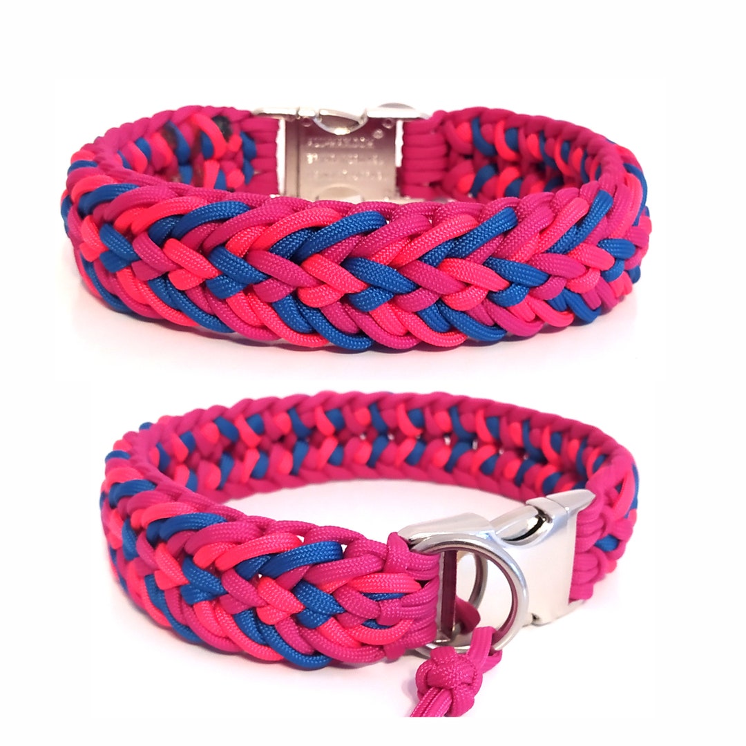Customizable Dog Collar, Braided From Paracord, Different Fasteners to ...
