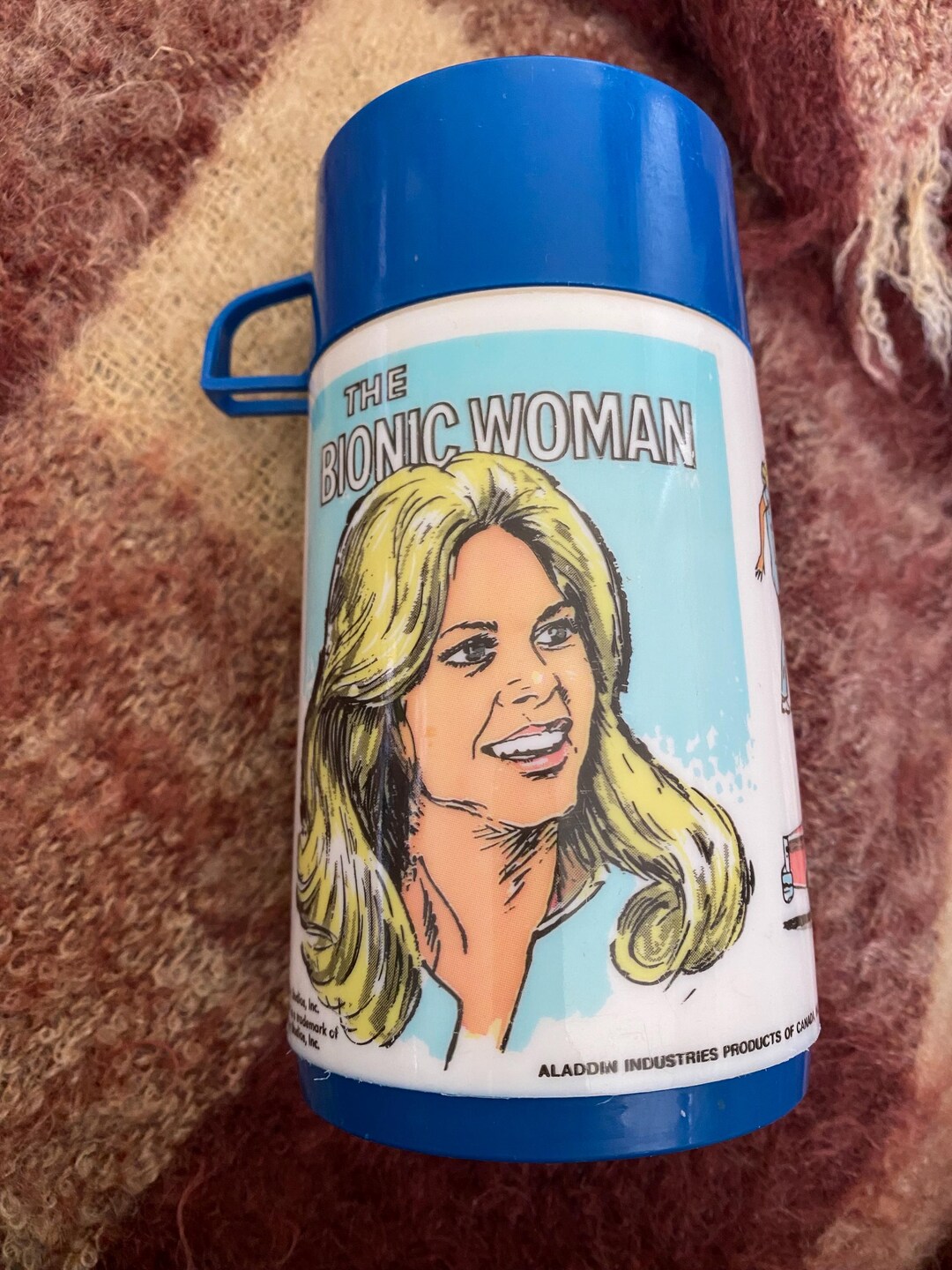 Vintage Aladdin the Bionic Woman Flask, Three Piece - Etsy