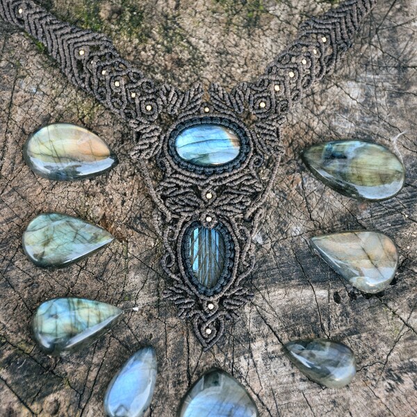 Micro Macrame Necklace - Etsy