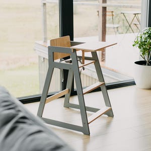 Minimalist Baltic Birch High Chair: Modern Baby Feeding Chair - Etsy
