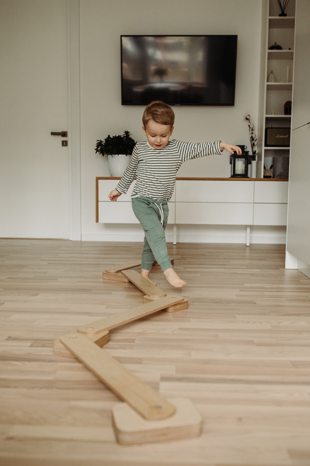 Balance Beam, Wooden Balance Beam, Balance Beam for Kids, Wooden ...