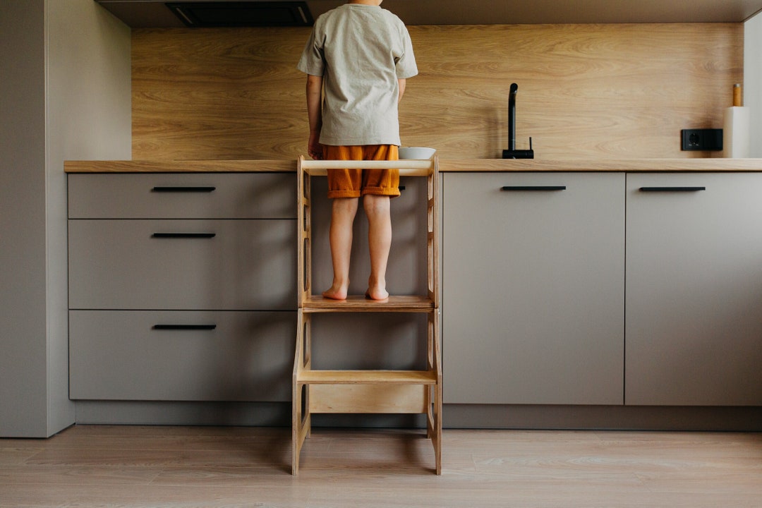 Foldable Kitchen Tower, 3in1 Toddler Tower, Kids Kitchen Tower, Step ...