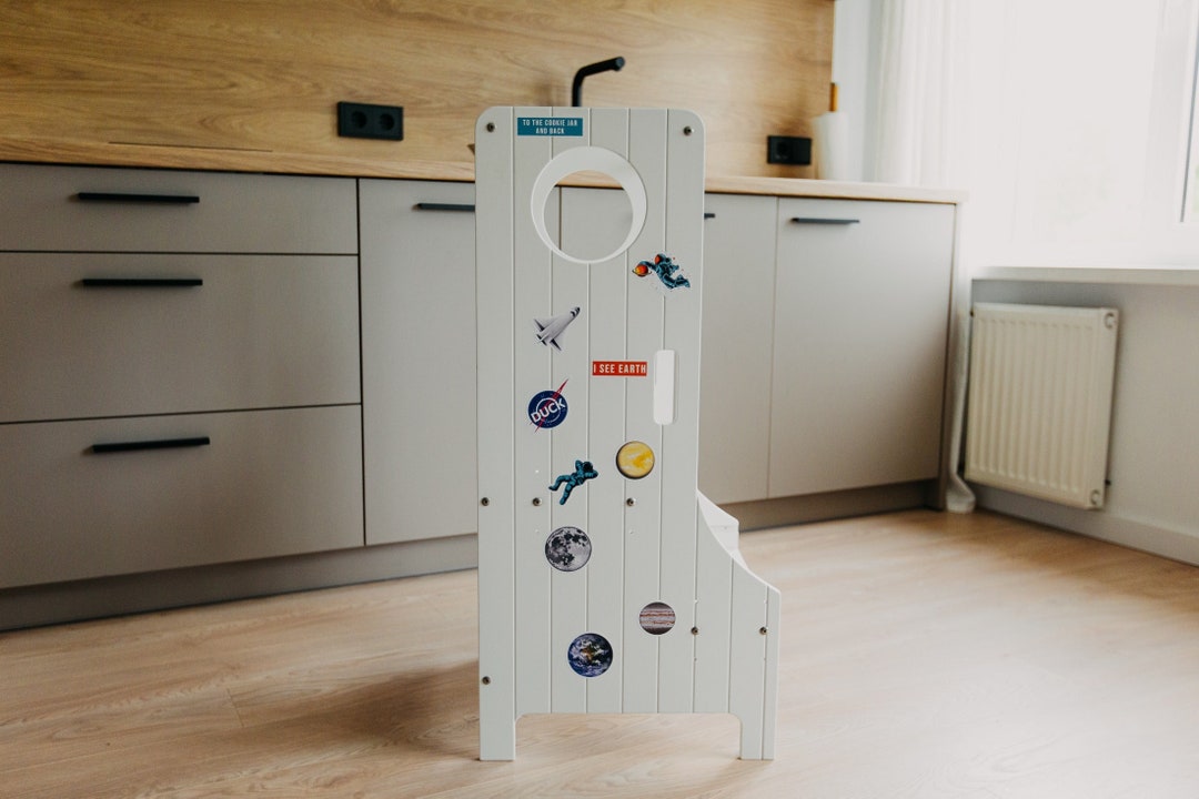 Kitchen Tower, Adjustable Kitchen Tower, Kids and Baby, Montessori ...