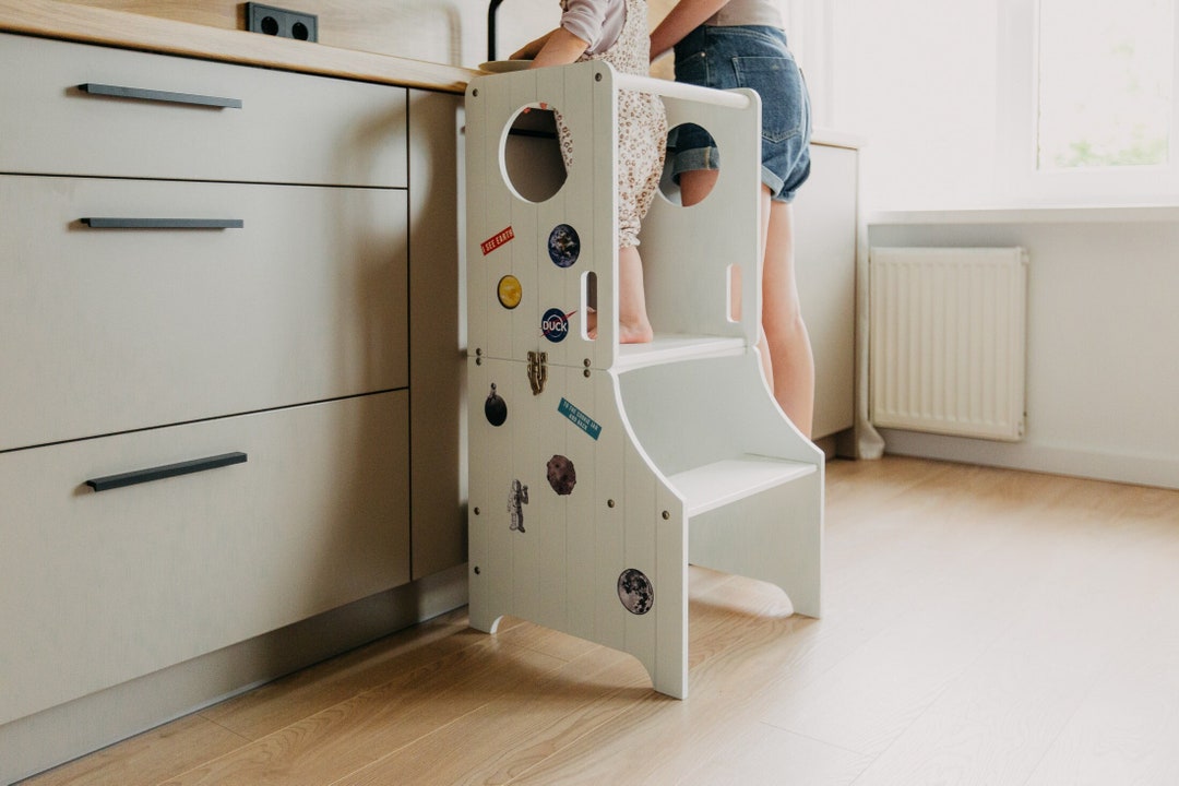 Foldable Kitchen Tower, Toddler Tower, Transformable Kitchen Tower, 3 ...