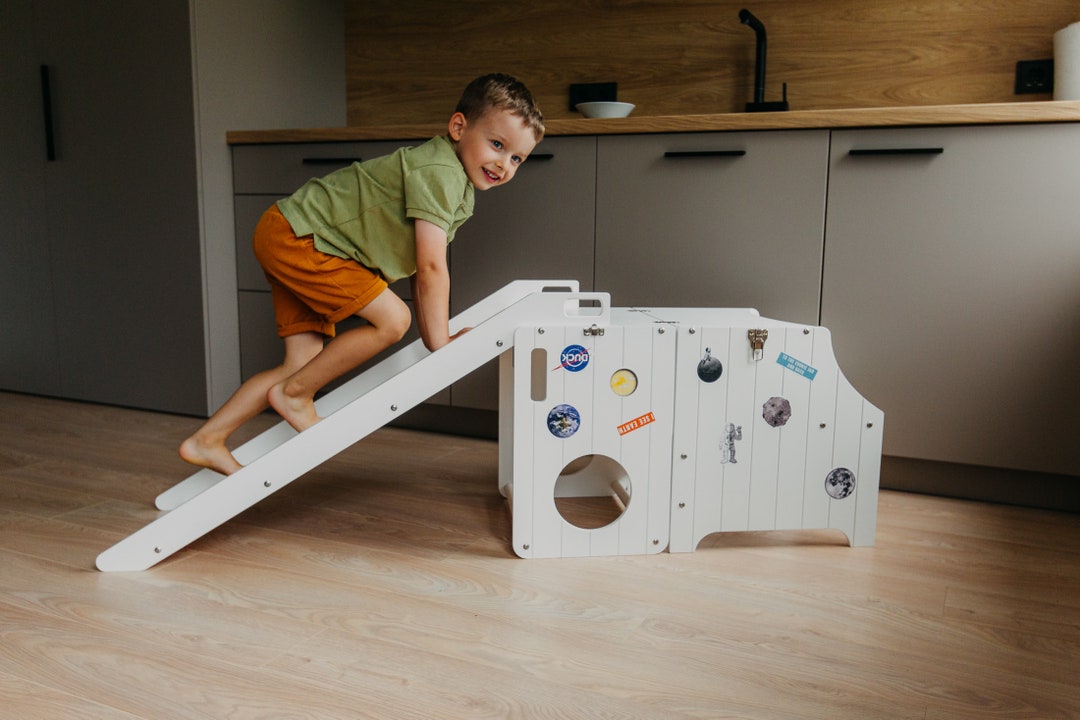 Foldable Kitchen Tower, 3in1 Toddler Tower, Kids Kitchen Tower, Step ...