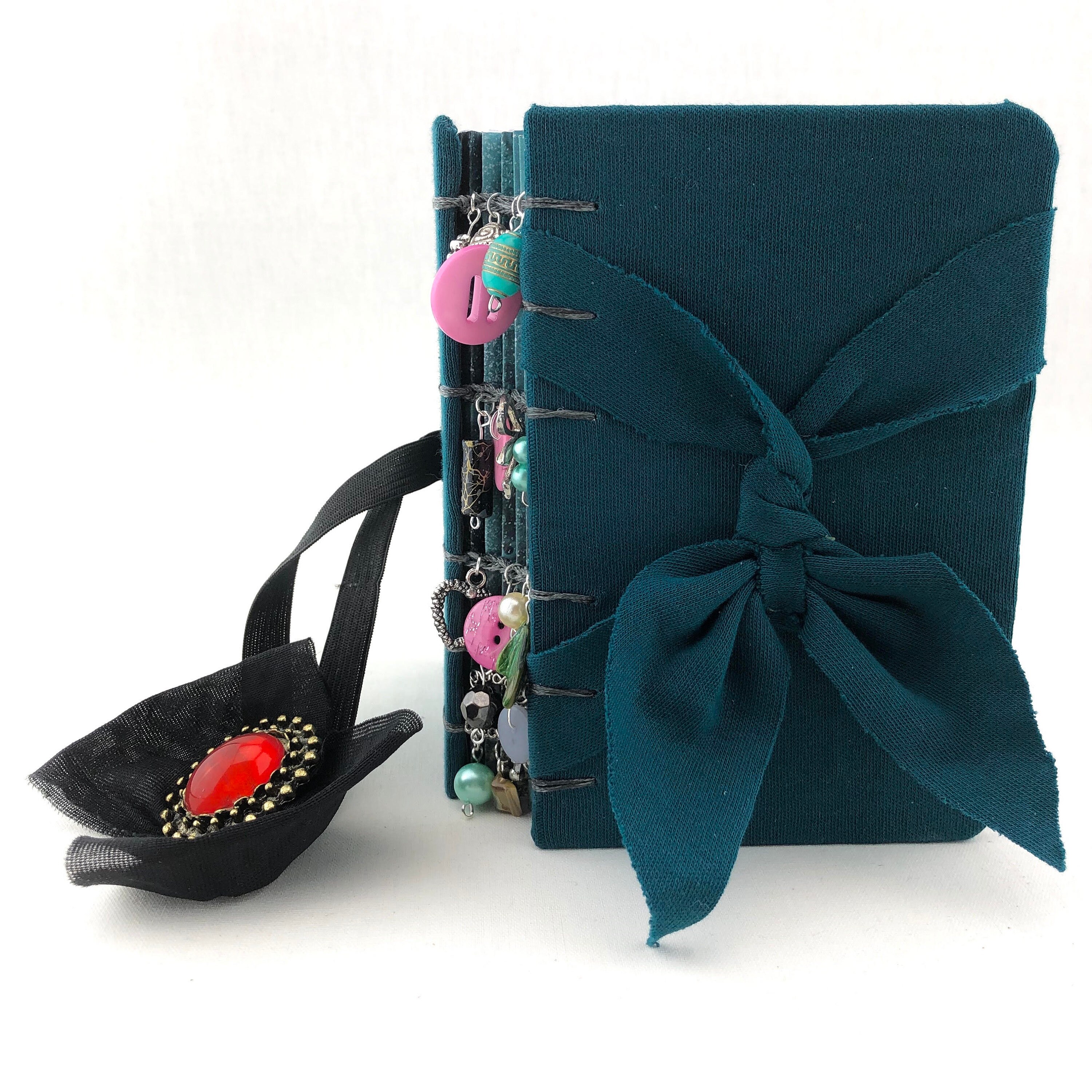 Coptic Journal, Coptic Notebook, Handmade Coptic Gift, Blue Green Chic ...