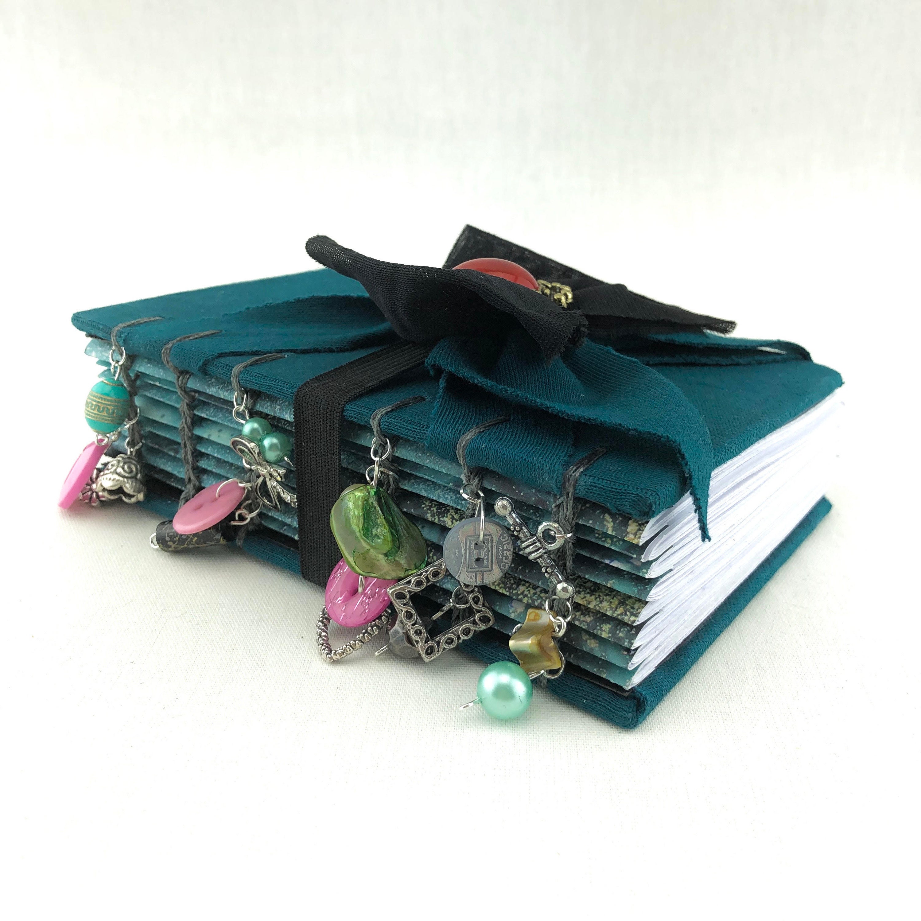 Coptic Journal, Coptic Notebook, Handmade Coptic Gift, Blue Green Chic ...