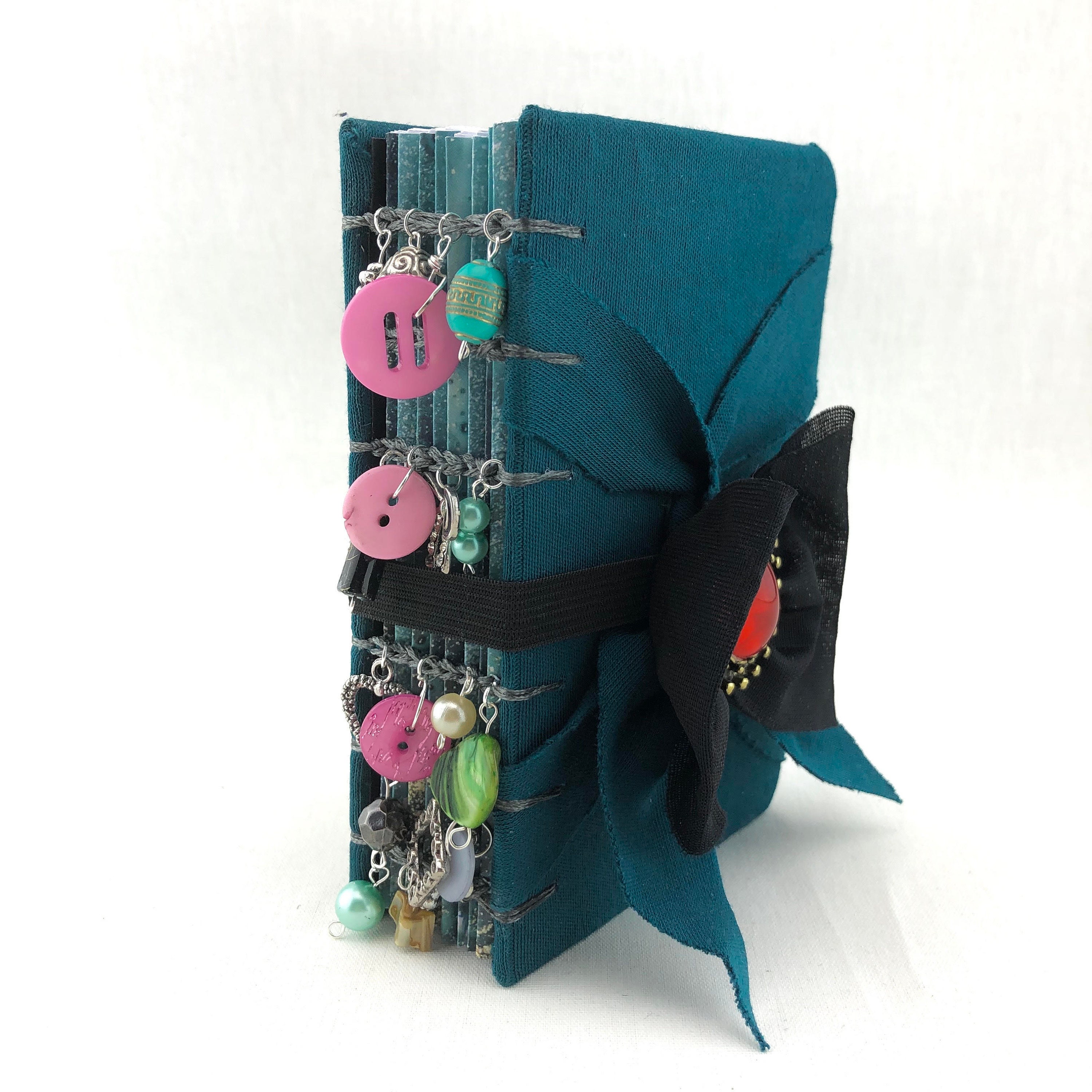 Coptic Journal, Coptic Notebook, Handmade Coptic Gift, Blue Green Chic ...