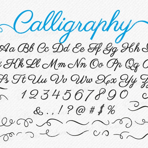 Cursive Font Svg Calligraphy Font Svg Calligraphy Script | Etsy India