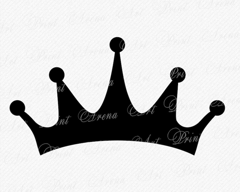 Crown Svg Cutting File Set Of 4 Crown Designs Tiara Svg Etsy