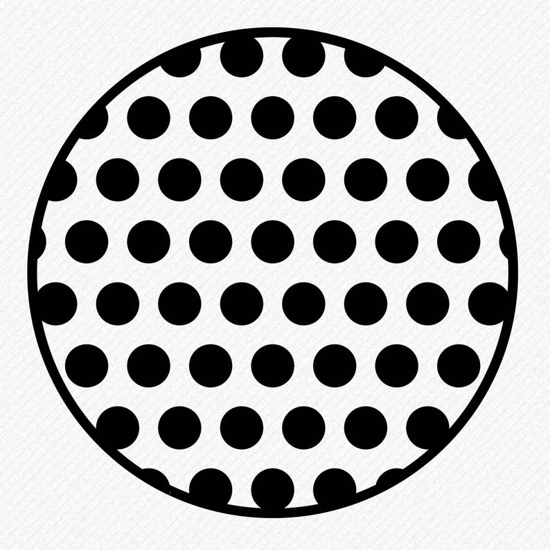 Polka Dots Circle Svg Polka Dots Circle Silhouette Polka Dot Etsy