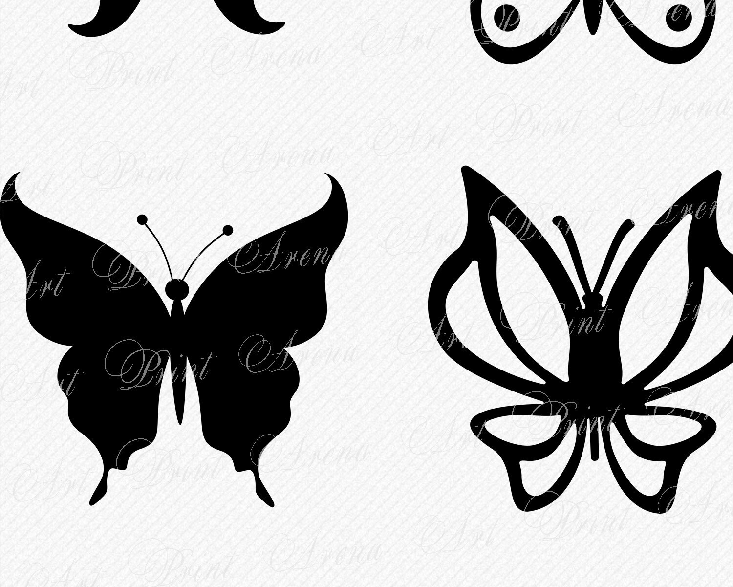 Butterfly SVG set 9 beautiful butterflies cutting files for | Etsy