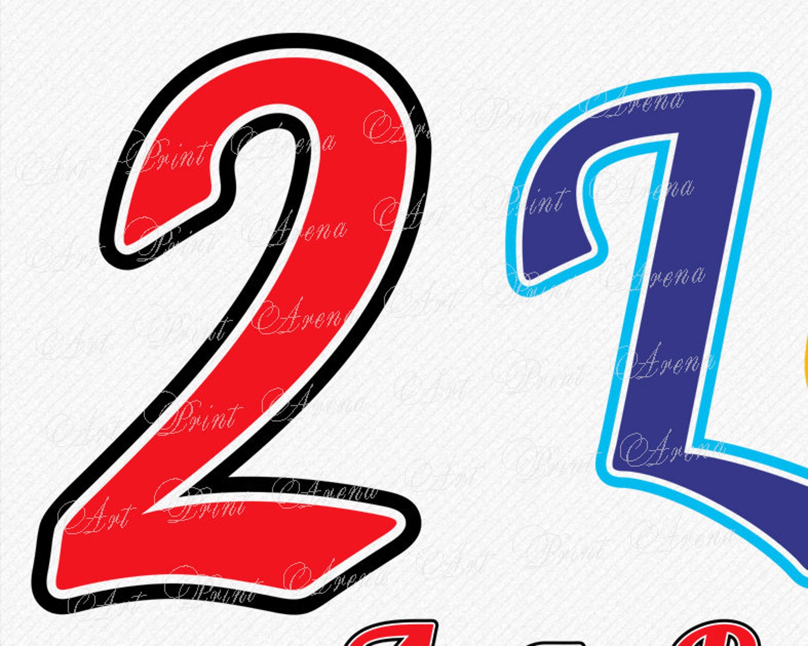 2 layers two layered SVG Fonts font svg bold cursive Cricut | Etsy