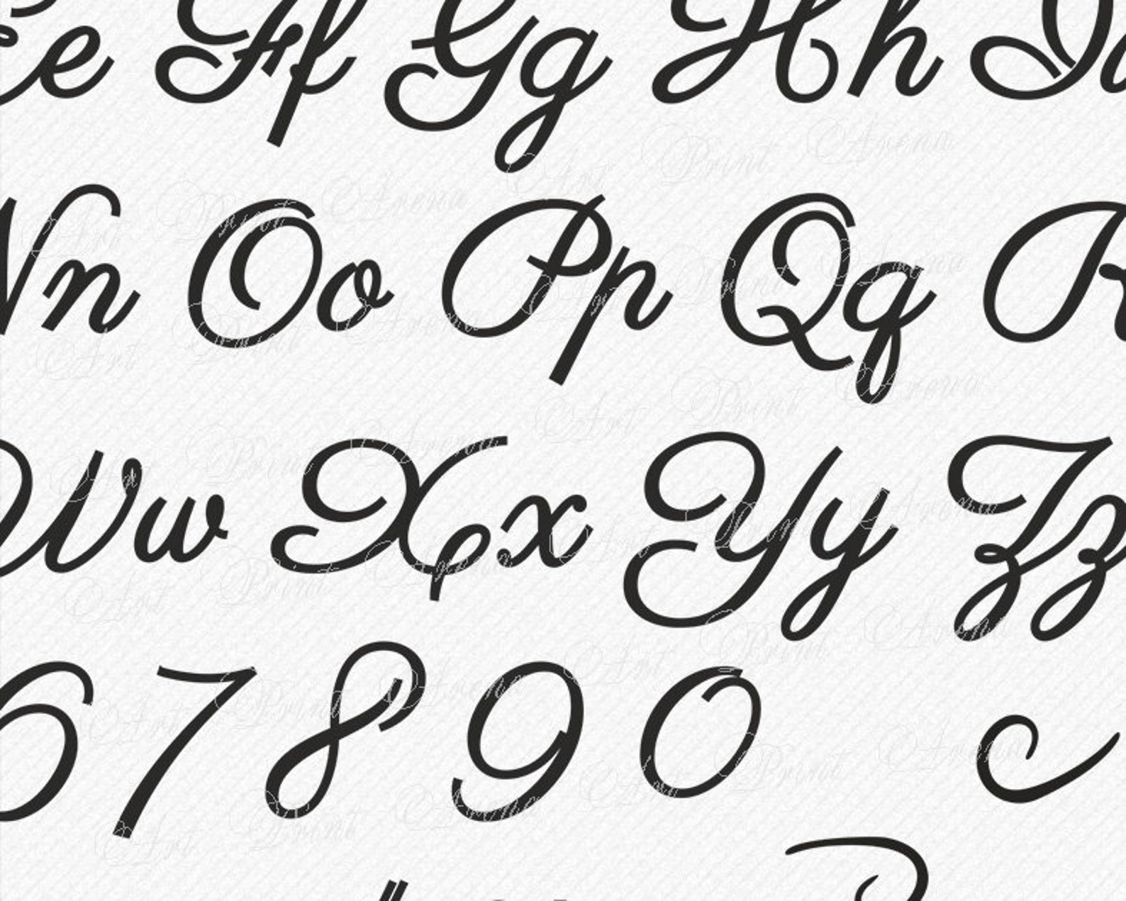 Alphabet Silhouette Fonts