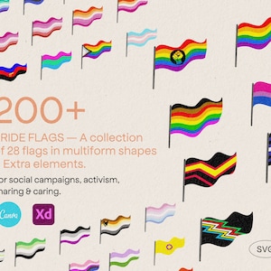 PRIDE - Flags & Elements - Flag Logo, Lgbt Flag, Flag Mockup, Pattern ...